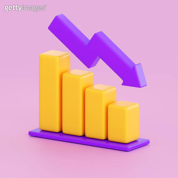 3d bar graph chart. Investment, money growth, banking, payment ...