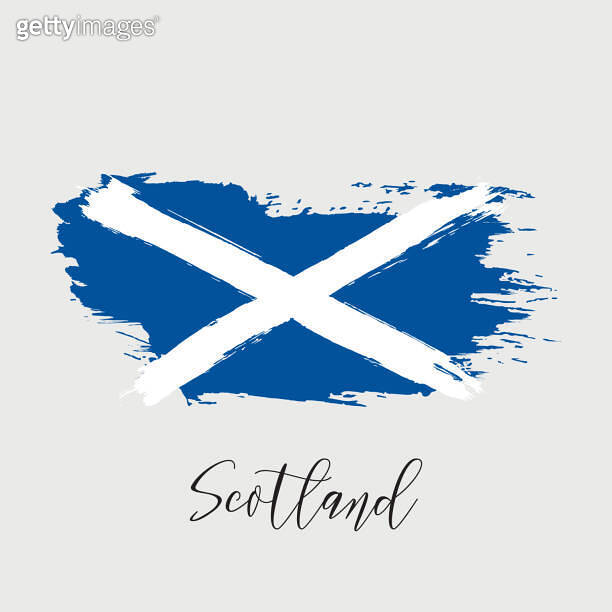 Scotland vector watercolor national country flag icon (1370780062) 일러스트 ...
