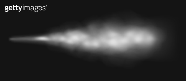 Wind howling and blowing in straight line and direction. Isolated smoke ...