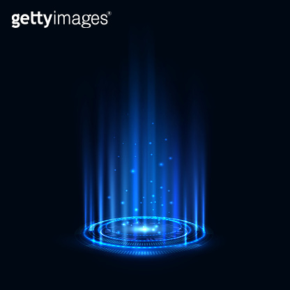 Realistic portal, level up and teleportation process game effect ...