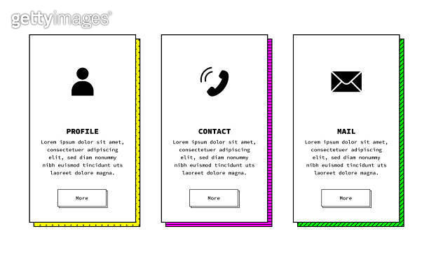 Contact Concept Infographic Design with Solid Icons. 이미지 (1434808491 ...