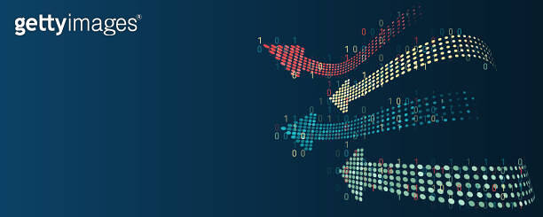 Data Sorting Process A Dynamic Array Of Information Consisting Of Lines In The Form Of Arrows