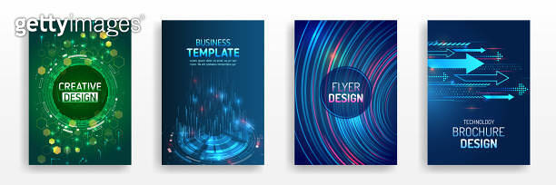 Futuristic layout for presentation, poster, leaflet, annual report, a4 ...