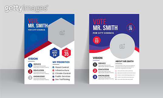Political election flyer Template with vote campaign leaflet Poster layout design (1422444725 ...