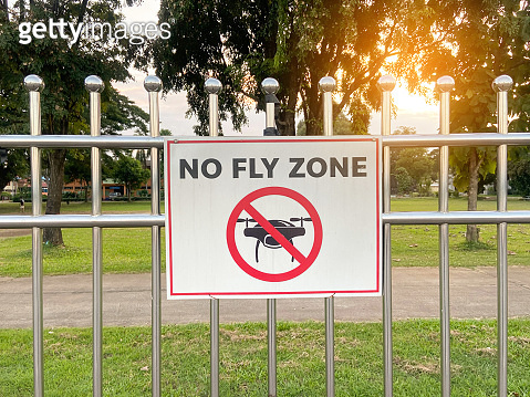 No fly zone sign. Drone flight not allowed. drone restricted area. 이미지 ...