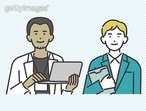 Foreign business person vector illustration material / business ...