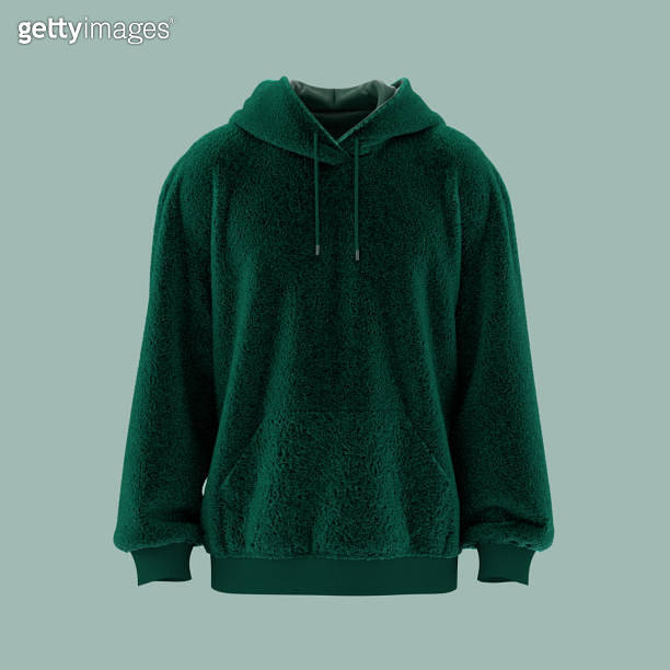 Blank fleece hooded mockup for print, 3d rendering, 3d illustration 이미지 ...