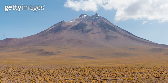 Stunning view of the high altitude plateau (altiplano) in the Atacama ...
