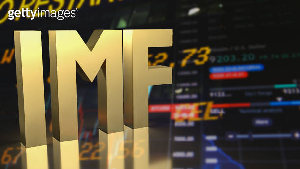 The gold imf text on business concept 3d rendering 이미지 (1407775954 ...