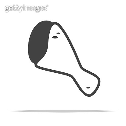 Raw chicken leg icon transparent vector isolated (1397018598) 일러스트, 무료 ...