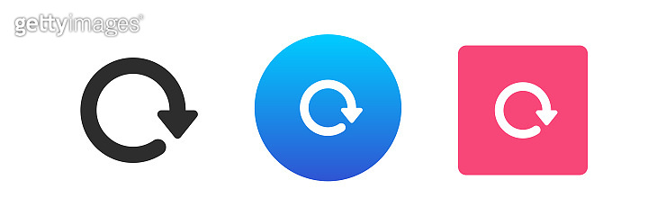 Circular rotation arrow loading cyberspace pointer digital direction ...