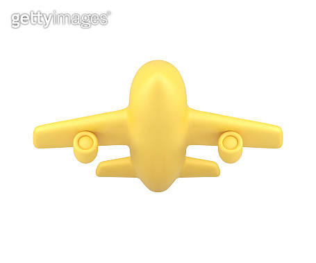 Yellow flight up airplane departure airport air travel vacation ...