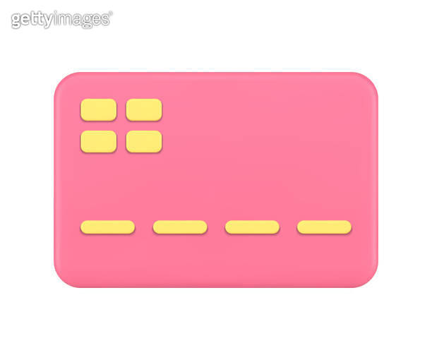 Pink credit card banking account e money financial security contactless ...