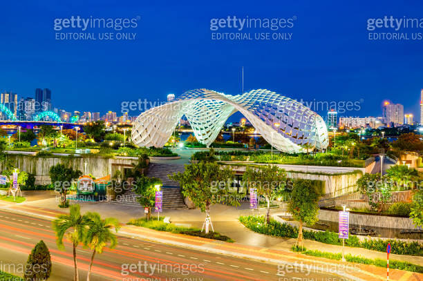 Da Nang, Vietnam - June 23rd 2022: Aerial view of Da Nang APEC ...