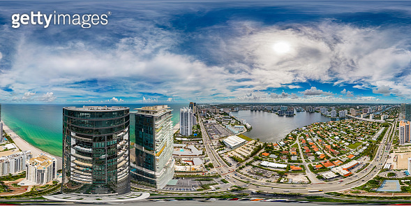 Equirectangular spherical 360 photo Miami Sunny Isles Beach FL 이미지 ...