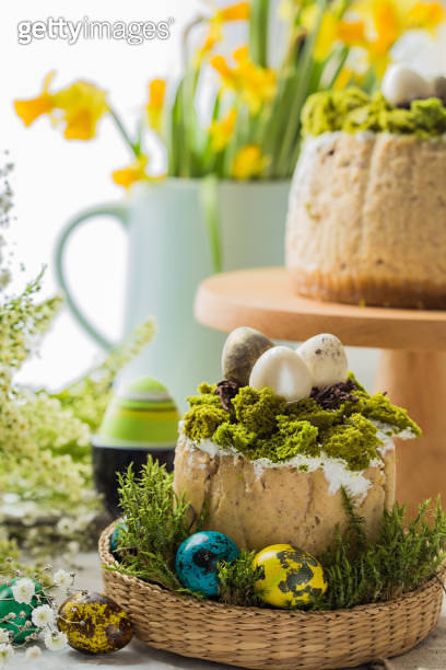 Traditional cottage cheese Easter paskha . Russian paskha. Easter dessert. Easter table. Still ...