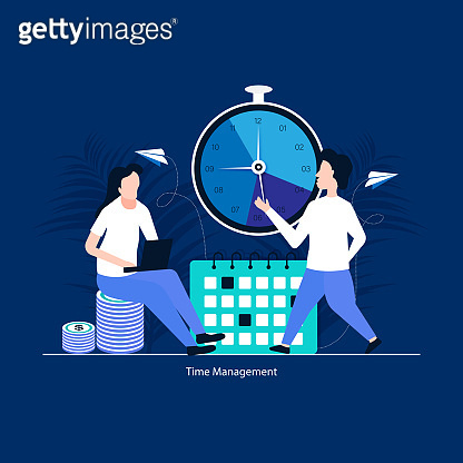 Need more time concept, time management vector illustration (1388085347 ...
