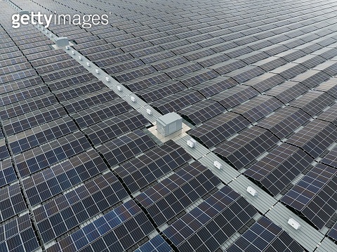 Solar panels close up detail view pattern Clean sustainable energy ...