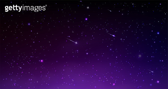 Blue night sky. Starry space. Dark cosmic field. Black starlight ...