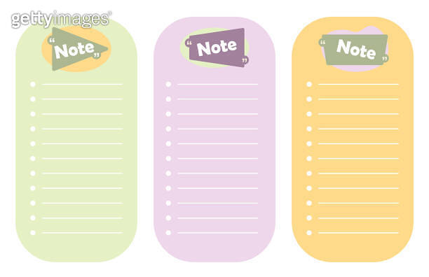 Notes. Cute agenda and reminder diary page printable design. Organizer ...