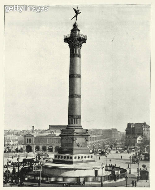Colonne de Juillet, July Column is a monumental column in Paris ...