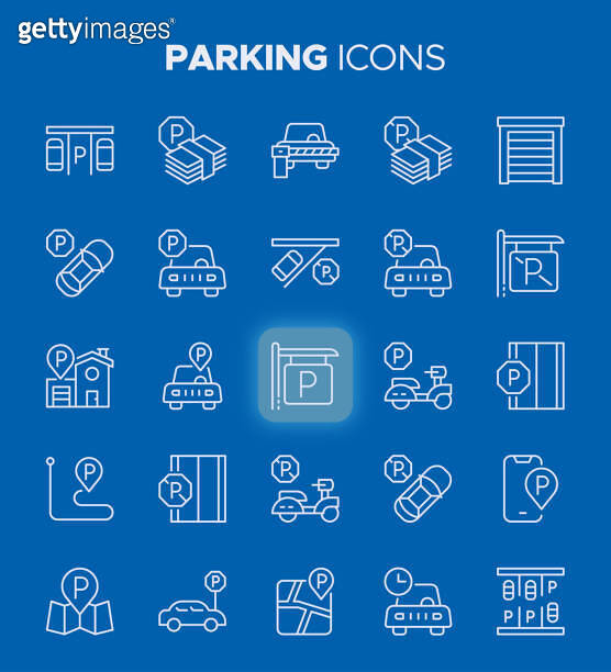 Parking Icons - Parking Lot, Garage, Car Park and more symbols 이미지 ...