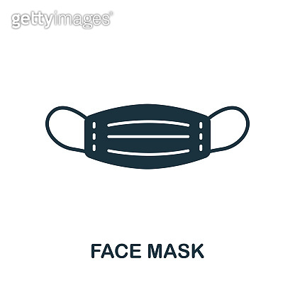 Face Mask icon. Simple element from medical services collection. Filled ...