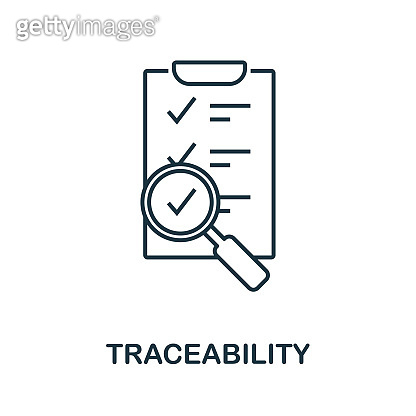 Traceability icon outline style. Thin line creative Traceability icon ...
