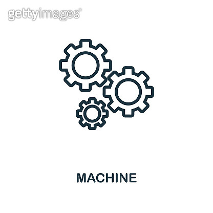 Machine icon outline style. Thin line creative Machine icon for logo ...
