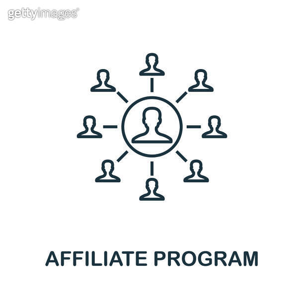 Affiliate Program icon. Simple line element from affiliate marketing ...