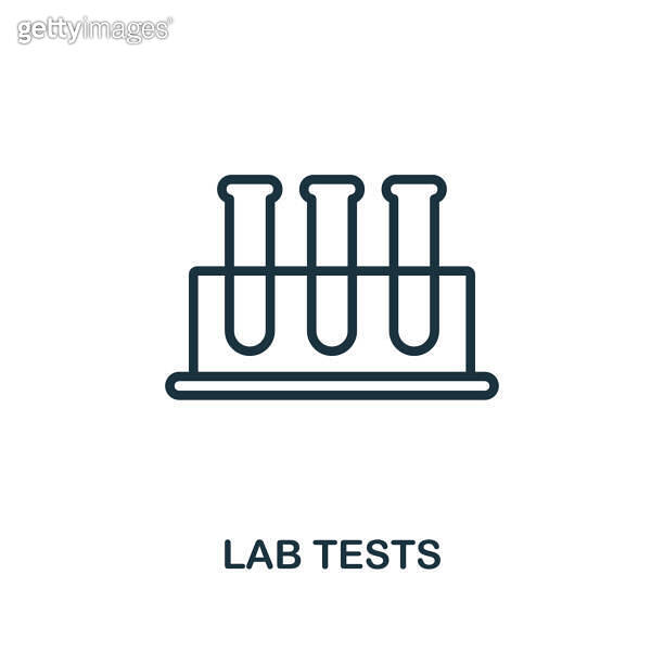 Lab Tests icon outline style. Thin line creative Lab Tests icon for ...