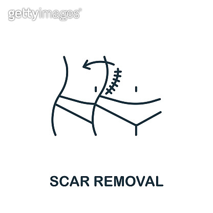 Scar Removal icon from plastic surgery collection. Simple line element ...