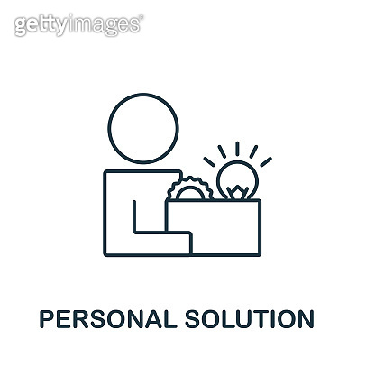 Personal Solution icon from reputation management collection. Simple ...