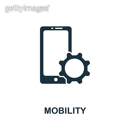 Mobility icon from digitalization collection. Simple line Mobility icon ...