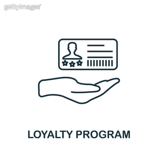 Loyalty Program icon. Line style element from loyalty program ...
