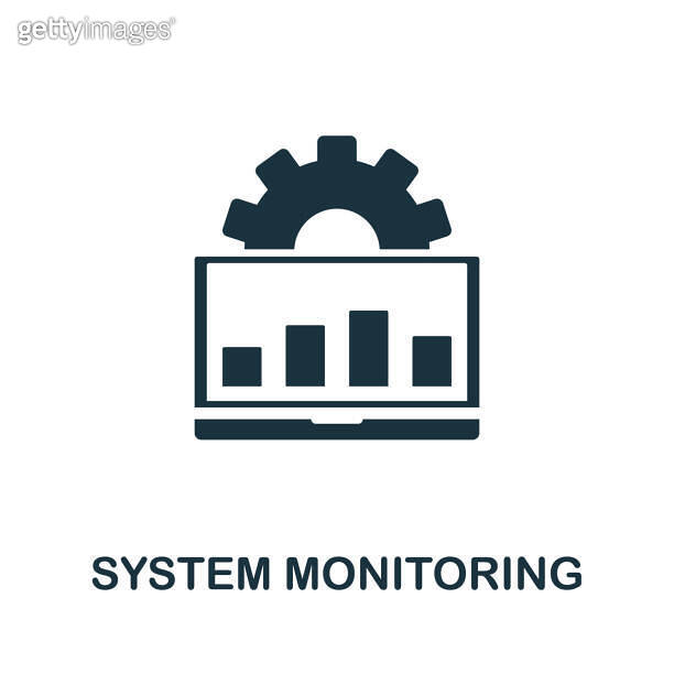 System Monitoring icon. Simple element from data organization ...