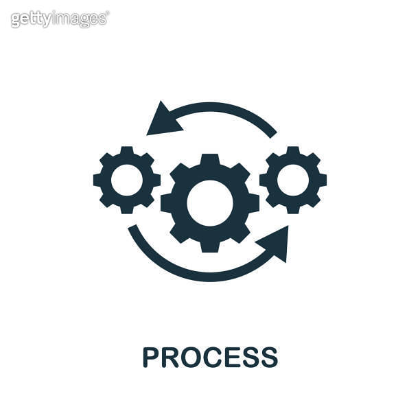 Process icon. Simple element from audit collection. Filled Process icon ...