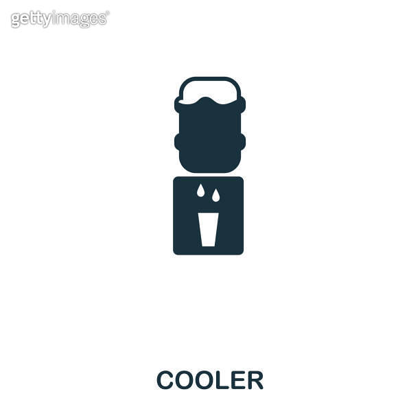 Cooler icon. Line style icon design. UI. Illustration of cooler icon ...