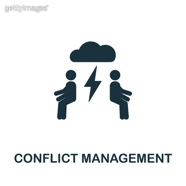 Conflict Management icon. Simple element from life skills collection ...