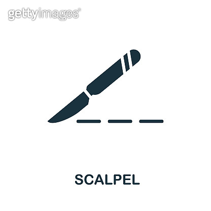 Scalpel icon set. Four elements in diferent styles from medicine icons ...