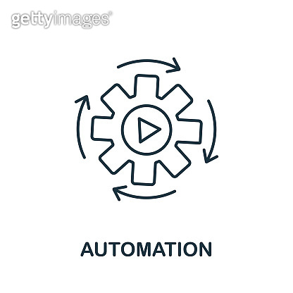 Automation icon. Line style symbol from productivity icon collection ...