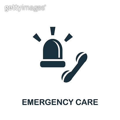 Emergency Care icon set. Four elements in diferent styles from medicine ...
