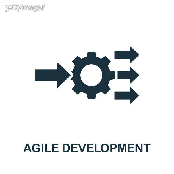Agile Development icon. Simple element from digital disruption ...