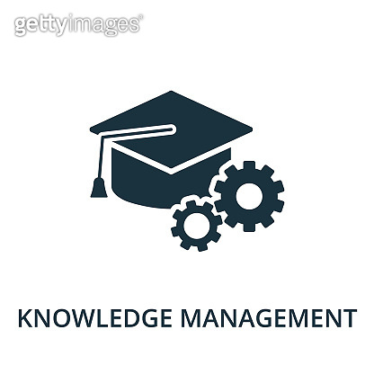 Knowledge Management icon from reputation management collection. Simple ...