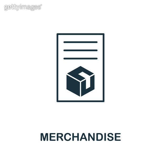 Merchandise icon. Creative element from business administration ...
