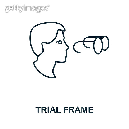 Trial Frame icon. Simple illustration from ophthalmology collection ...