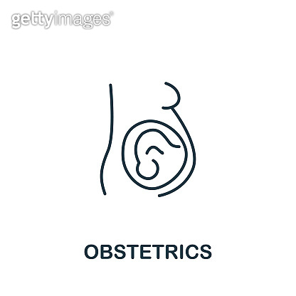 Obstetrics icon from medical collection. Simple line element Obstetrics ...