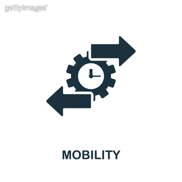 Mobility icon. Simple element from business disruption collection ...