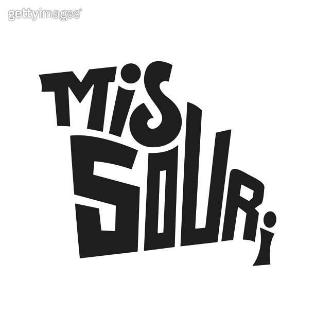 Missouri Lettering Print Logo State Vector Emblem (1362984605) 일러스트, 무료 ...