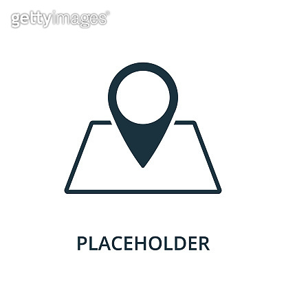 Placeholder icon. Simple element from navigation collection. Filled ...